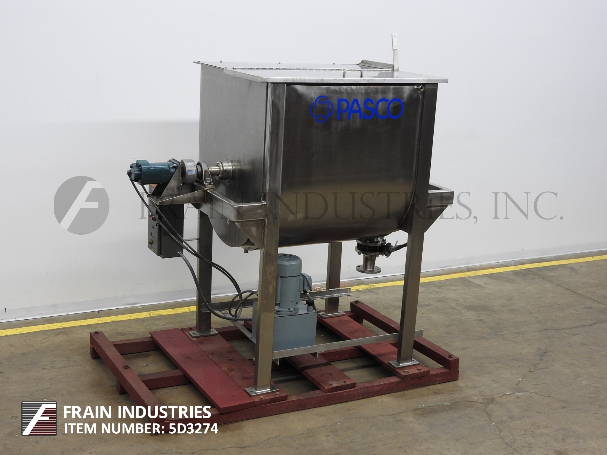 Pasco Mixer Paste Horizontal 35 CU FT for Sale 5D3274