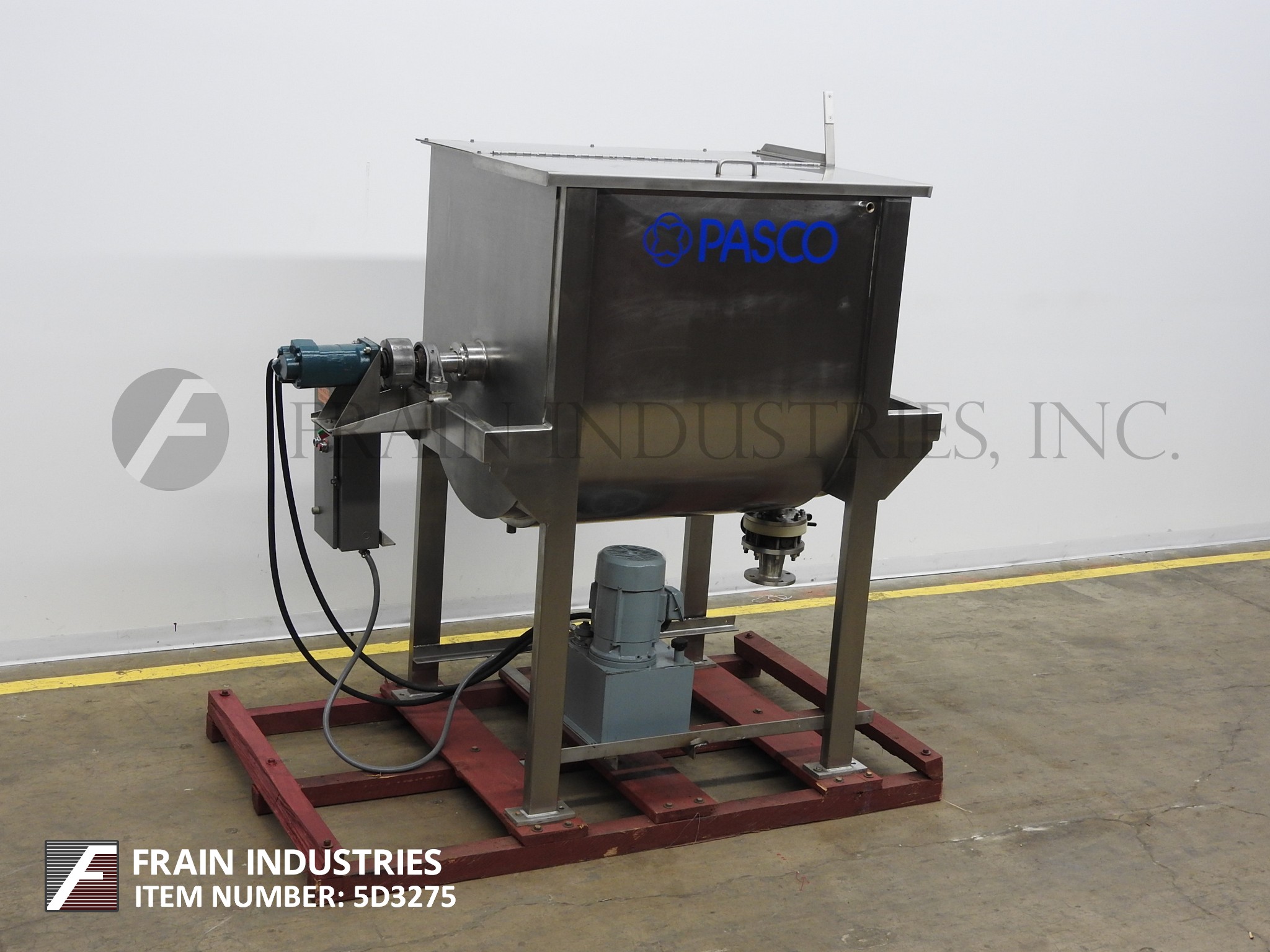 Pasco Mixer Paste Horizontal 35 CU FT for Sale 5D3275