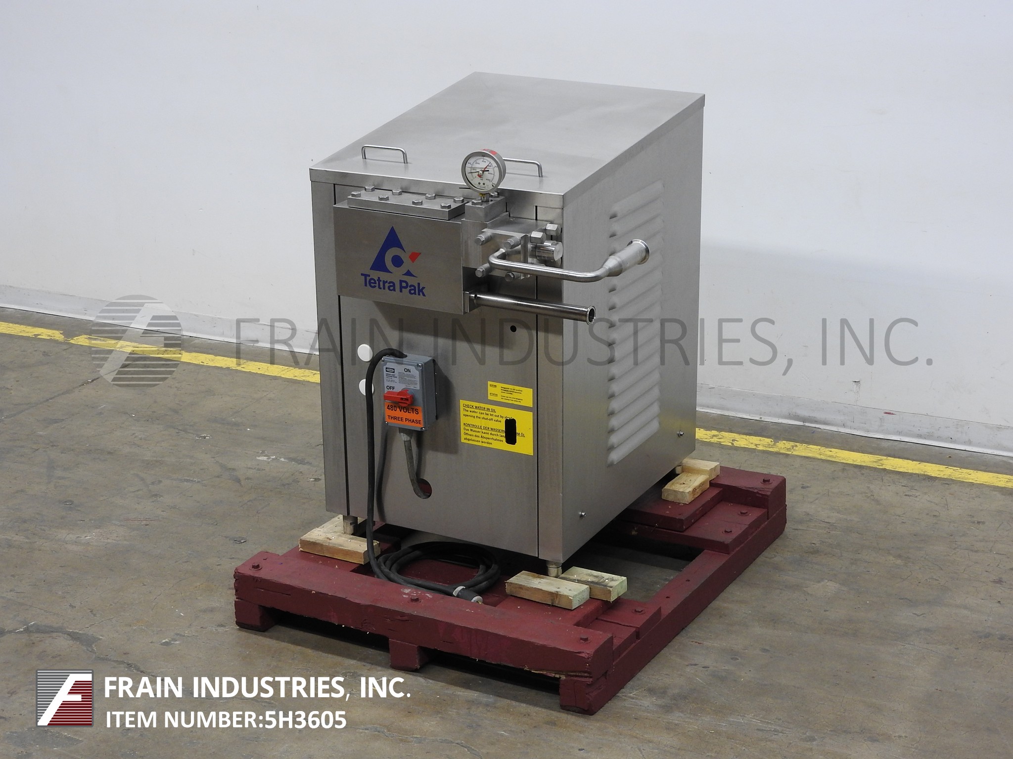 Tetra Pack Homogenizer 2 Stage TAS15/70BAR for Sale 5H3605
